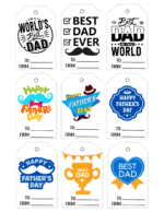 Free Printable Father's Day Gift Tags - Prudent Penny Pincher