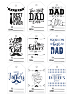 Free Printable Father's Day Gift Tags - Prudent Penny Pincher