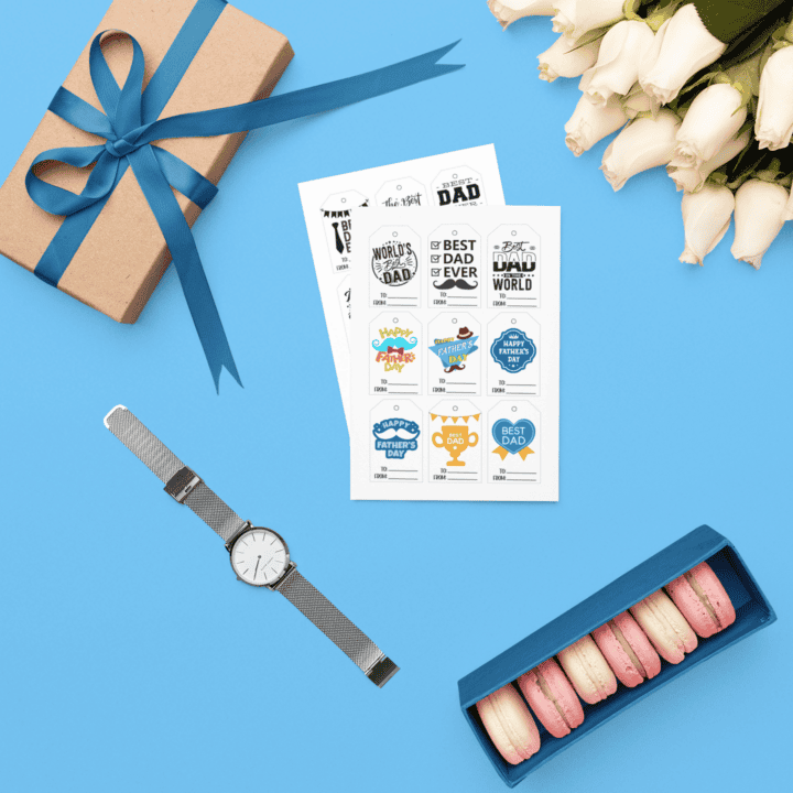 Free Printable Father's Day Gift Tags - Prudent Penny Pincher