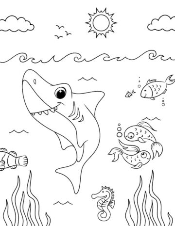 60+ Ocean Coloring Pages for Kids - Prudent Penny Pincher