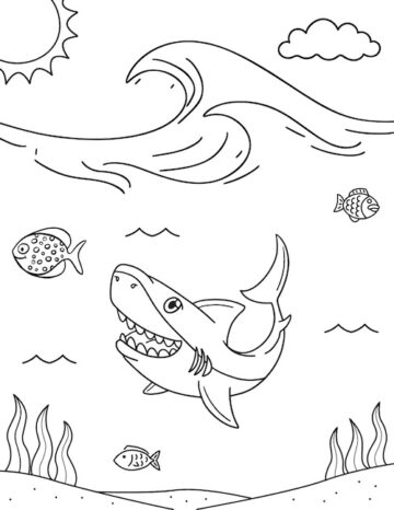 60+ Ocean Coloring Pages for Kids - Prudent Penny Pincher