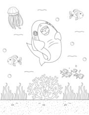 60+ Ocean Coloring Pages for Kids - Prudent Penny Pincher