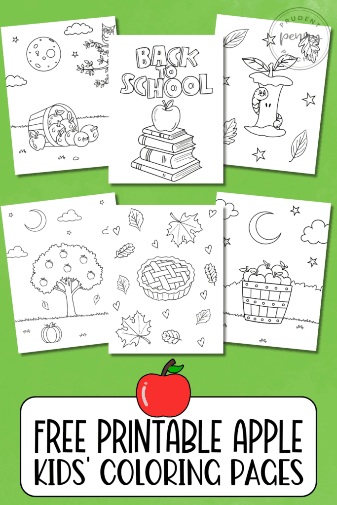 25 Free Printable Apple Coloring Pages for Kids - Prudent Penny Pincher