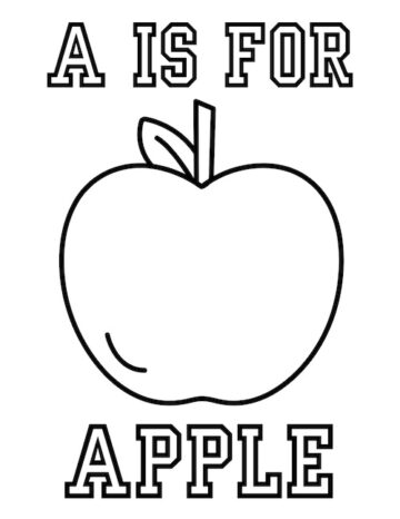 25 Free Printable Apple Coloring Pages for Kids - Prudent Penny Pincher