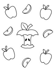 25 Free Printable Apple Coloring Pages for Kids - Prudent Penny Pincher