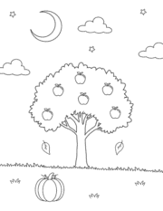 25 Free Printable Apple Coloring Pages for Kids - Prudent Penny Pincher