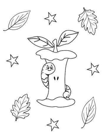 25 Free Printable Apple Coloring Pages for Kids - Prudent Penny Pincher