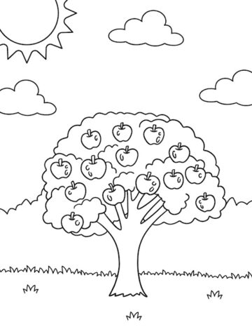 25 Free Printable Apple Coloring Pages for Kids - Prudent Penny Pincher