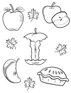 25 Free Printable Apple Coloring Pages for Kids - Prudent Penny Pincher