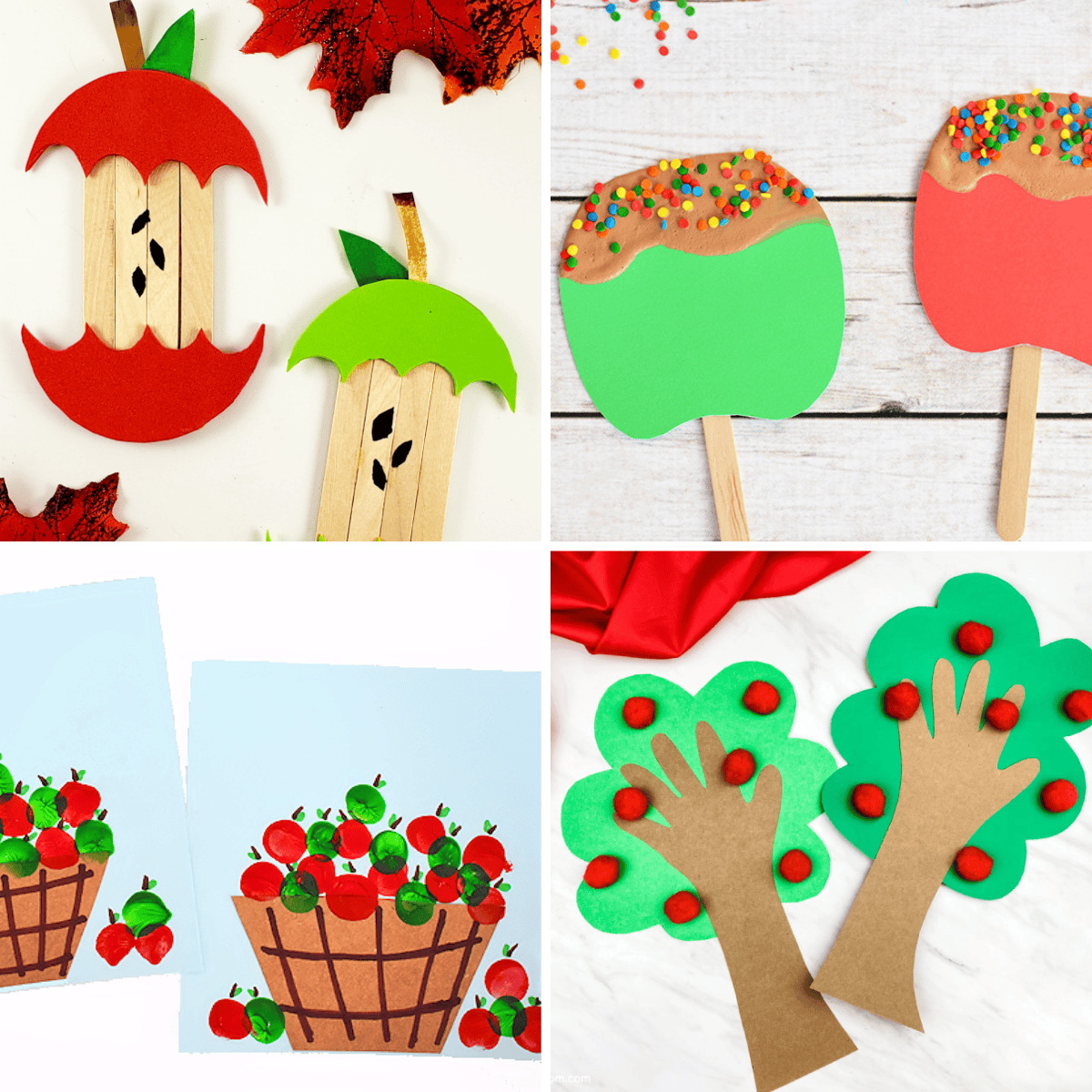 25 Fun and Easy Apple Crafts for Kids - Prudent Penny Pincher