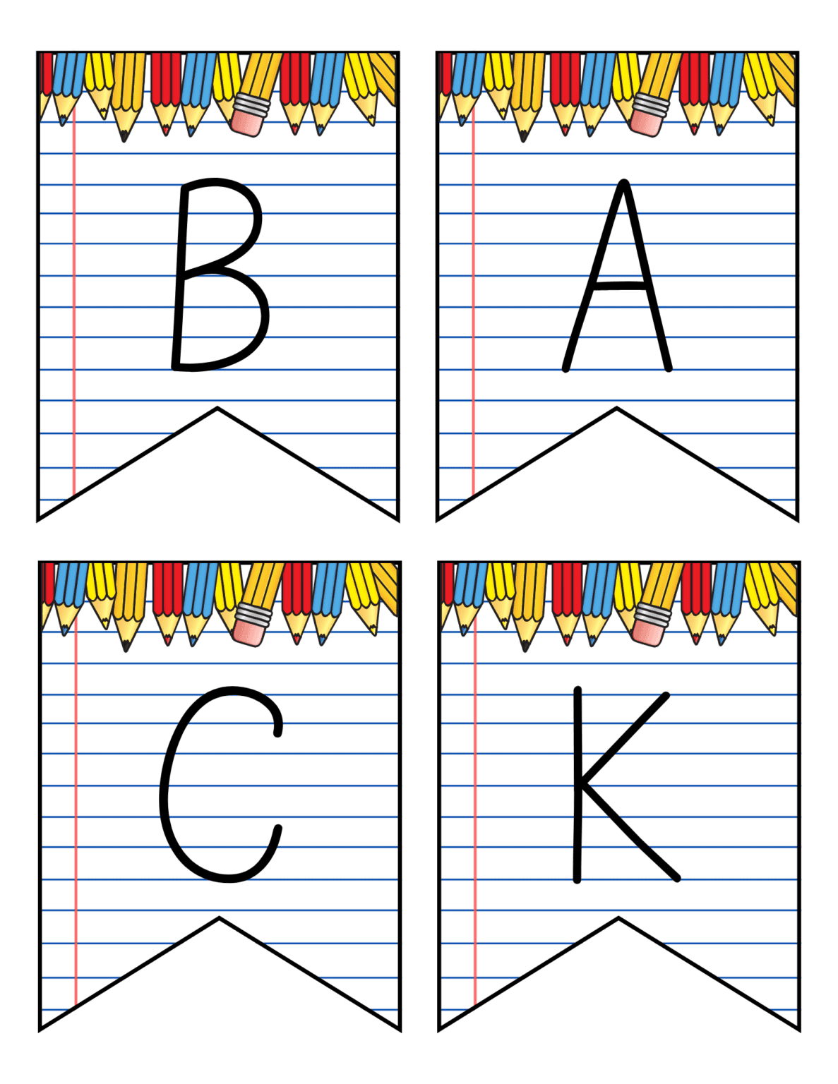Free Printable Back to School Banner Decoration - Prudent Penny Pincher