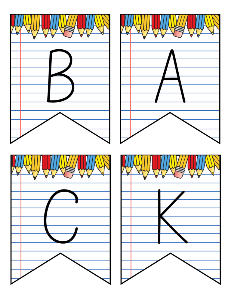 Free Printable Back to School Banner Decoration - Prudent Penny Pincher