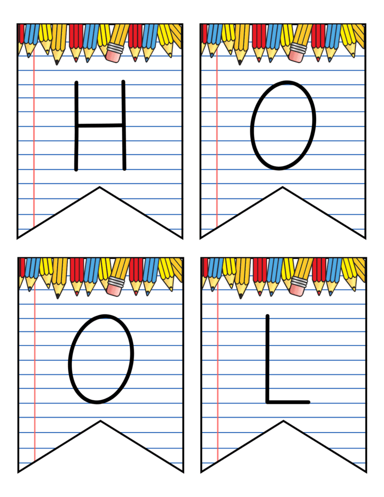 Free Printable Back to School Banner Decoration - Prudent Penny Pincher