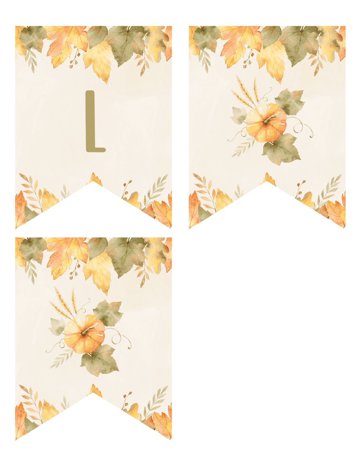 Free Printable Happy Fall Banner - Prudent Penny Pincher