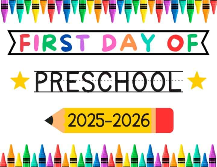 Free Printable First Day of School Signs for 2025 - Prudent Penny Pincher