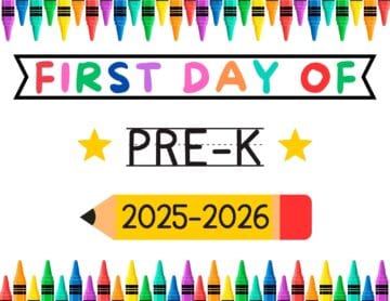 Free Printable First Day of School Signs for 2025 - Prudent Penny Pincher