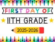 Free Printable First Day of School Signs for 2025 - Prudent Penny Pincher