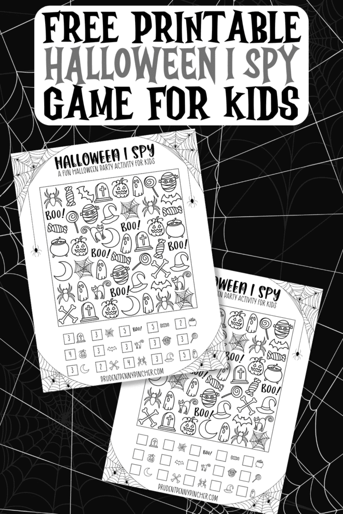 Free Printable Halloween I Spy Game for Kids - Prudent Penny Pincher