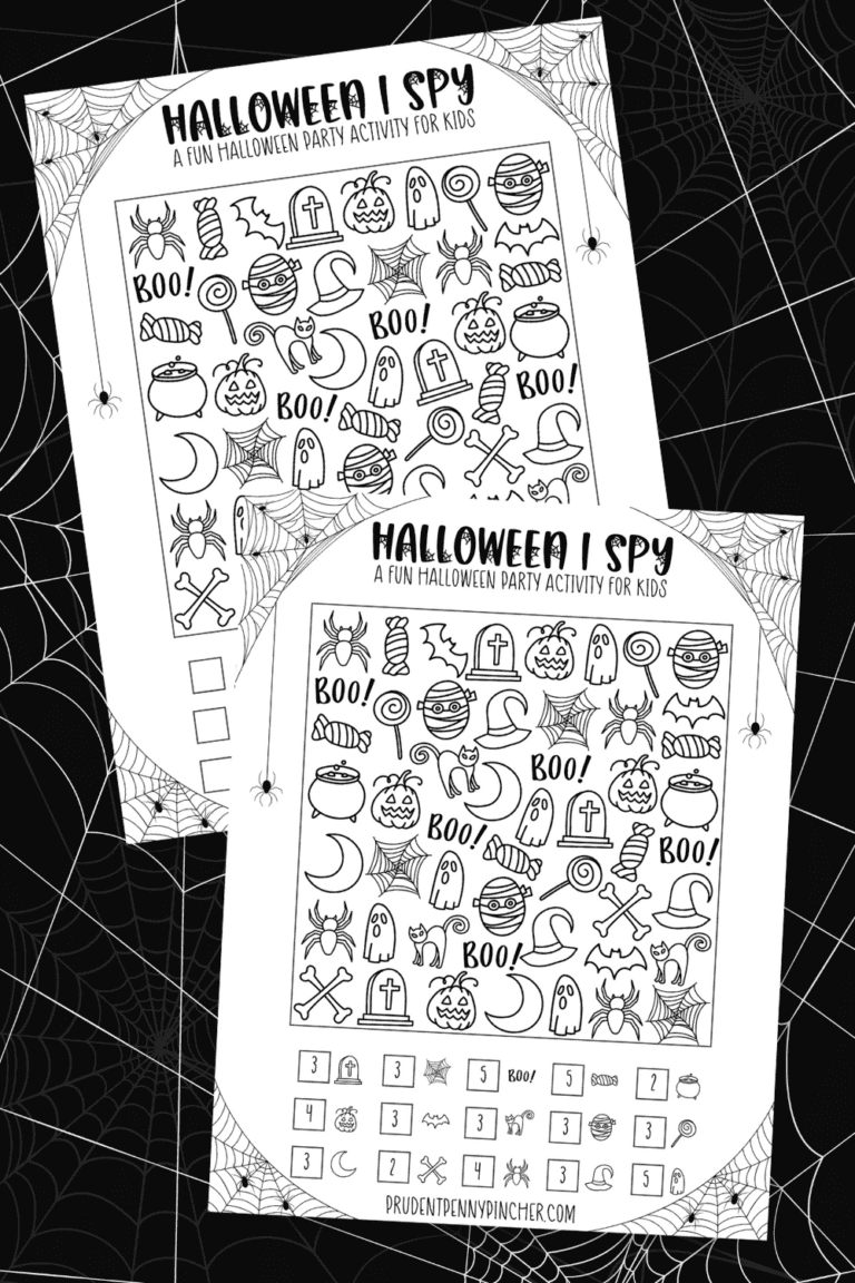 Free Printable Halloween I Spy Game for Kids - Prudent Penny Pincher
