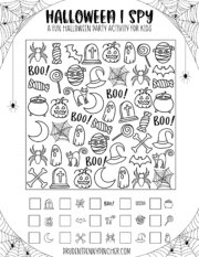 Free Printable Halloween I Spy Game for Kids - Prudent Penny Pincher