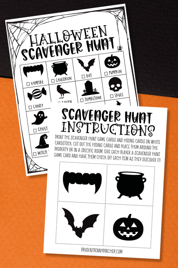 Free Printable Halloween Scavenger Hunt Game - Prudent Penny Pincher