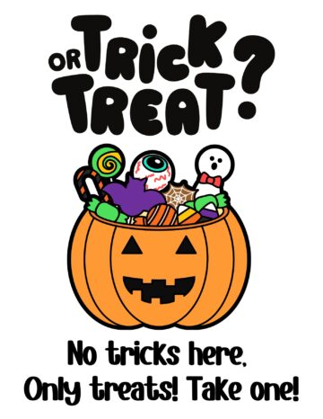 Free Printable Halloween Candy Signs - Prudent Penny Pincher