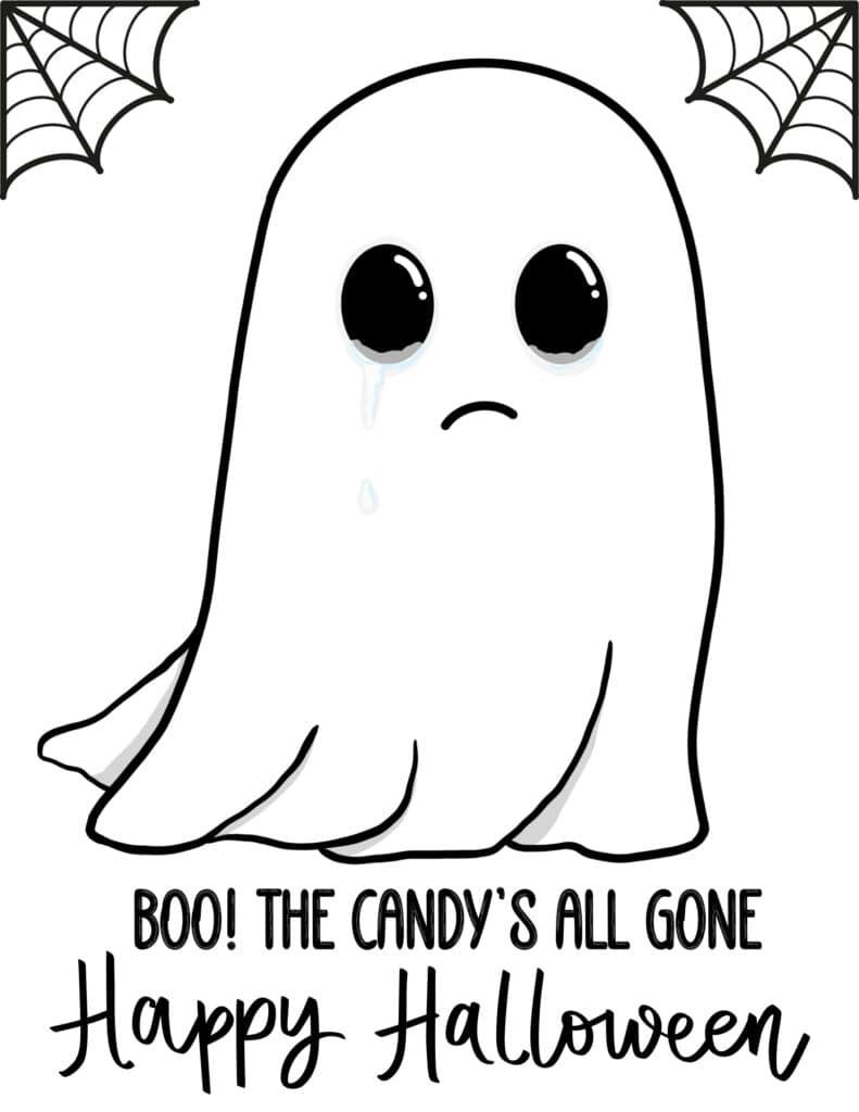 Free Printable Halloween Candy Signs - Prudent Penny Pincher