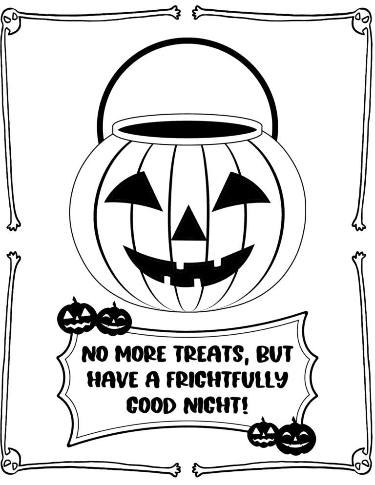 Free Printable Halloween Candy Signs - Prudent Penny Pincher