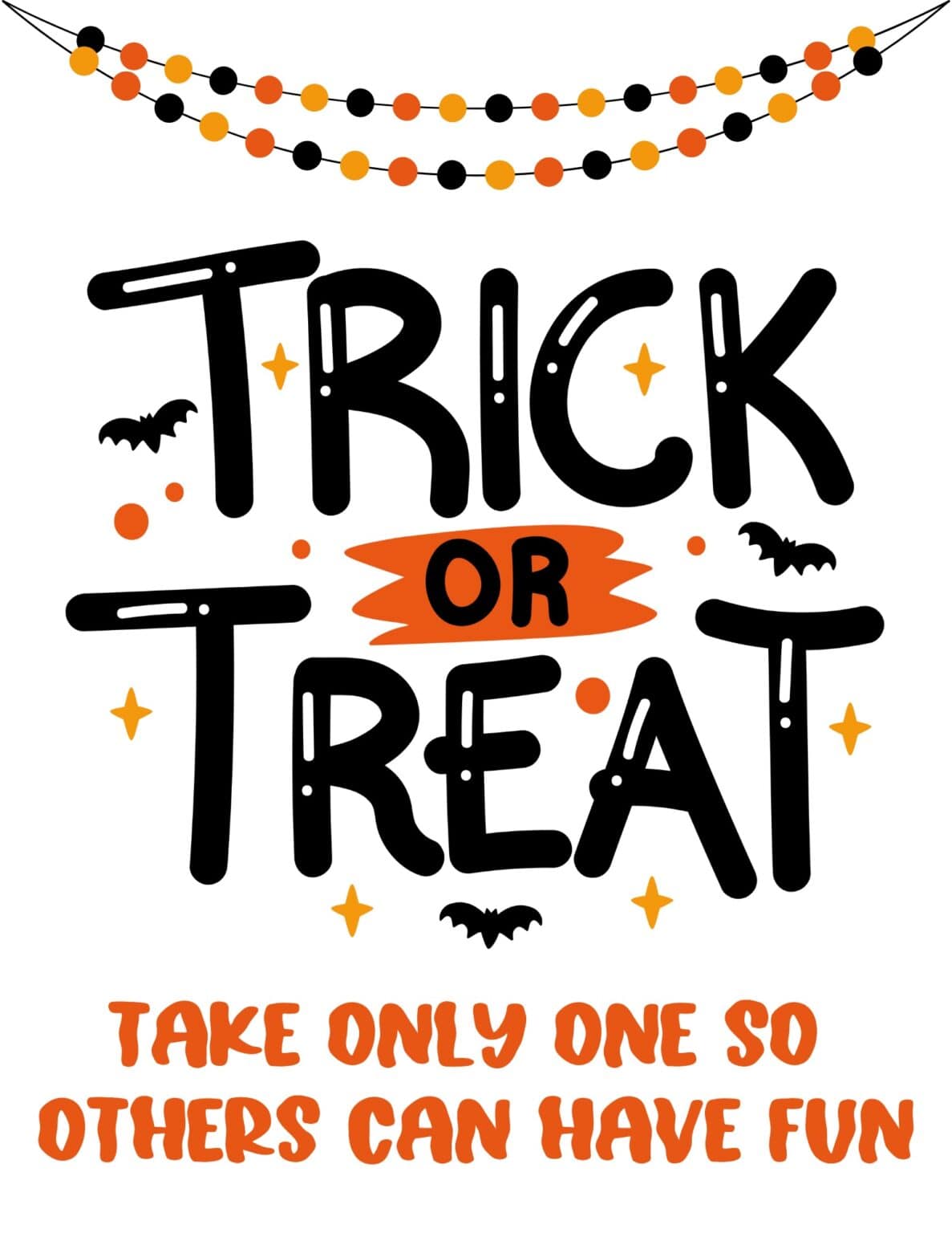 Free Printable Halloween Candy Signs - Prudent Penny Pincher