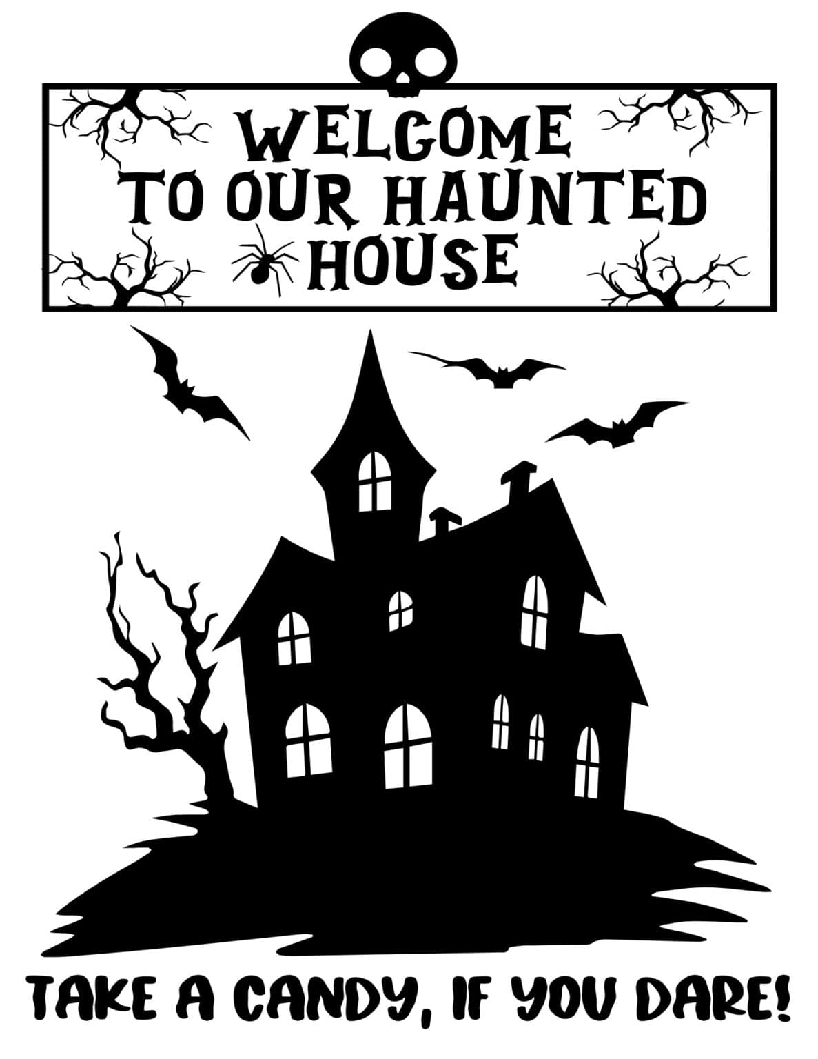 Free Printable Halloween Candy Signs - Prudent Penny Pincher