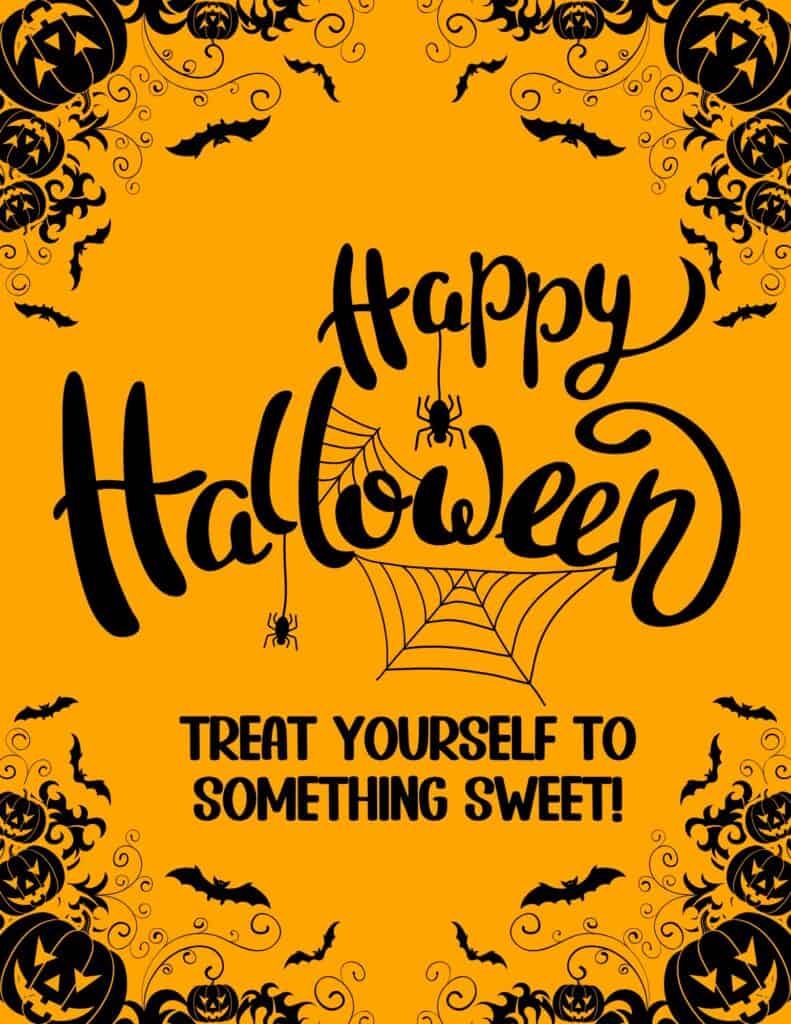 Free Printable Halloween Candy Signs - Prudent Penny Pincher