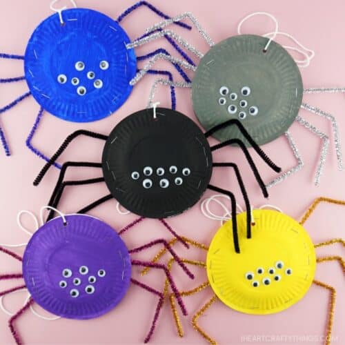 25 Fun Halloween Spider Crafts for Kids - Prudent Penny Pincher