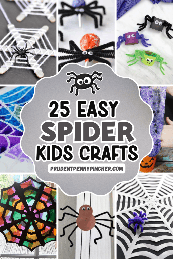 25 Fun Halloween Spider Crafts for Kids - Prudent Penny Pincher