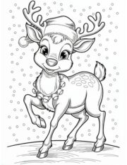 30 Free Printable Reindeer Coloring Pages for Kids - Prudent Penny Pincher