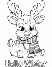 30 Free Printable Reindeer Coloring Pages for Kids - Prudent Penny Pincher