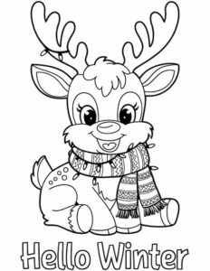 30 Free Printable Reindeer Coloring Pages for Kids - Prudent Penny Pincher