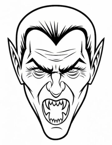 25 Free Printable Vampire Coloring Pages - Prudent Penny Pincher