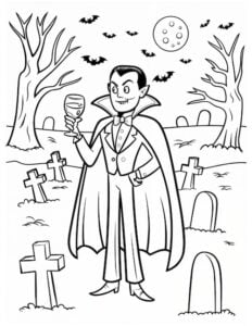 25 Free Printable Vampire Coloring Pages - Prudent Penny Pincher