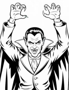 25 Free Printable Vampire Coloring Pages - Prudent Penny Pincher