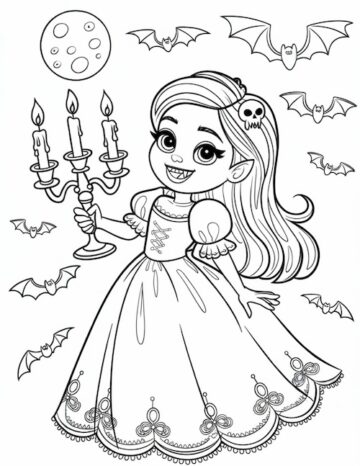 25 Free Printable Vampire Coloring Pages - Prudent Penny Pincher