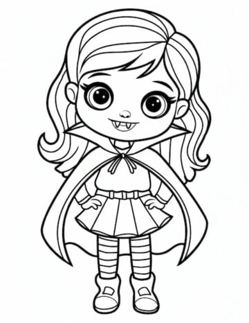 25 Free Printable Vampire Coloring Pages - Prudent Penny Pincher