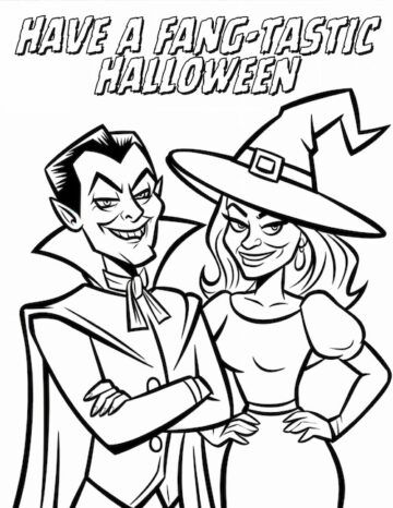 25 Free Printable Vampire Coloring Pages - Prudent Penny Pincher