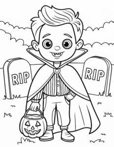 25 Free Printable Vampire Coloring Pages - Prudent Penny Pincher