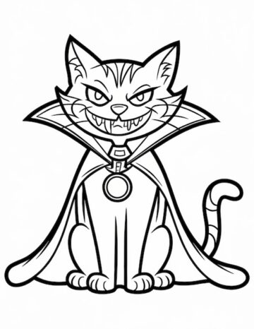 25 Free Printable Vampire Coloring Pages - Prudent Penny Pincher
