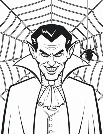 25 Free Printable Vampire Coloring Pages - Prudent Penny Pincher