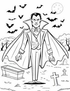 25 Free Printable Vampire Coloring Pages - Prudent Penny Pincher