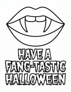 25 Free Printable Vampire Coloring Pages - Prudent Penny Pincher