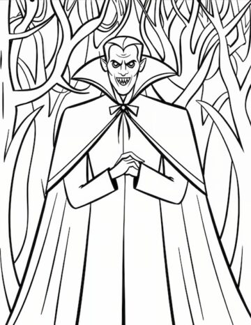 25 Free Printable Vampire Coloring Pages - Prudent Penny Pincher