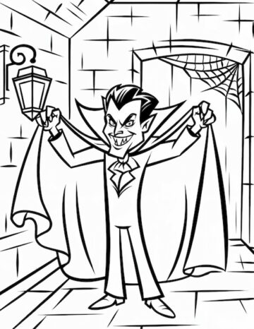 25 Free Printable Vampire Coloring Pages - Prudent Penny Pincher