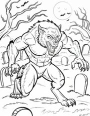 25 Free Printable Werewolf Coloring Pages - Prudent Penny Pincher